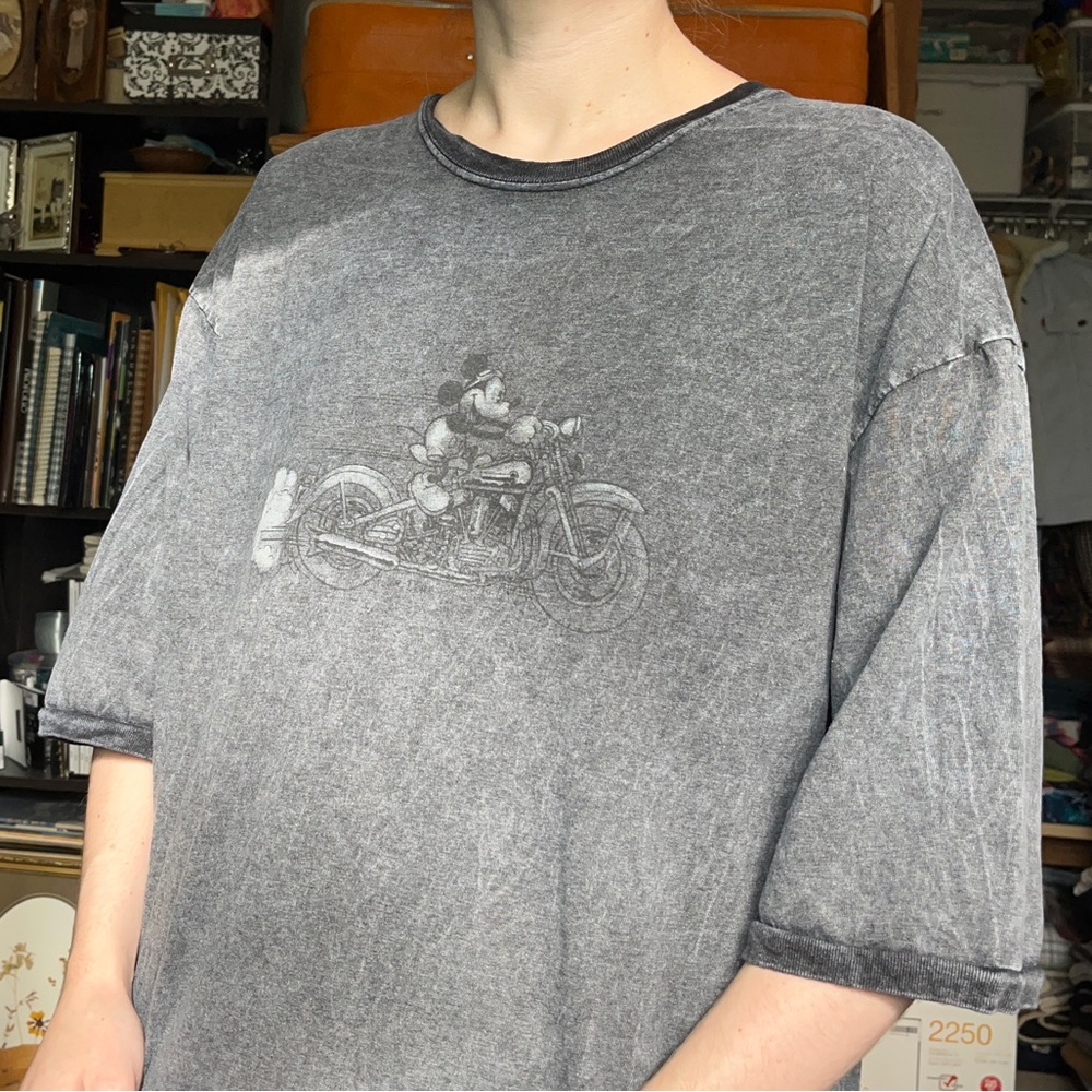 90s Disney Biker Mickey T-Shirt - Gem